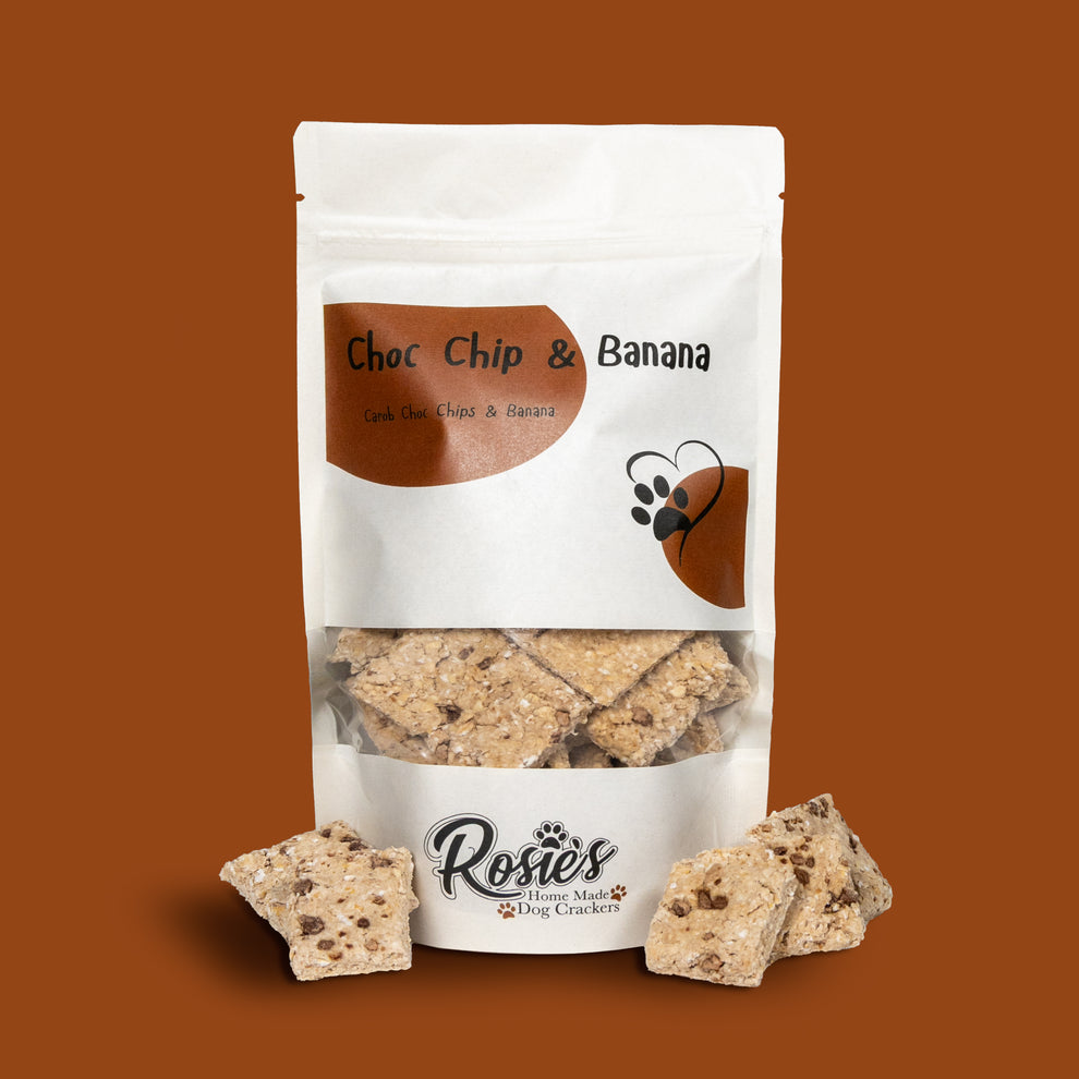 Rosie’s Choc Chip & Banana Dog Crackers – Naturally Sweet Treats for ...