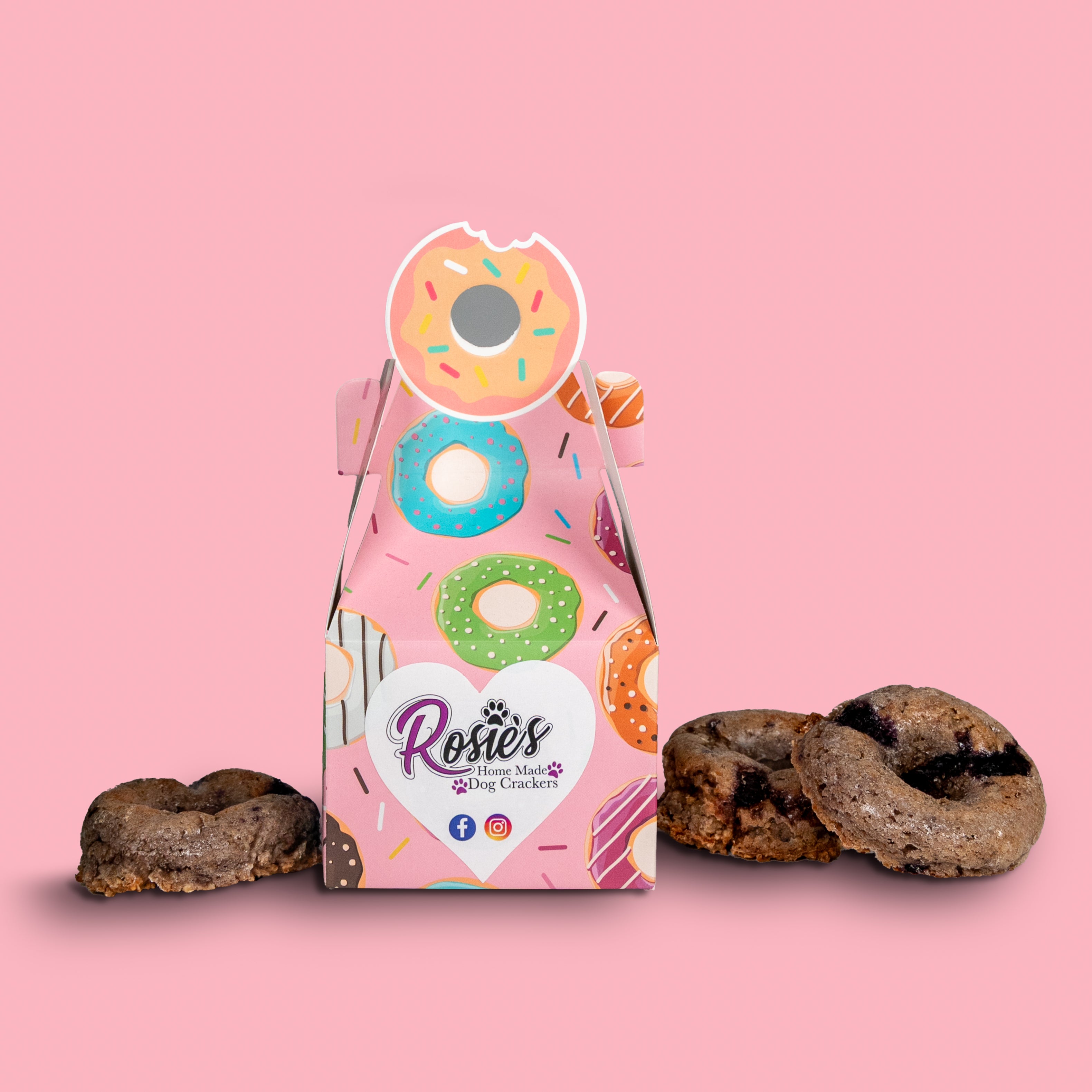 Wholesome Dog Donuts – Oats, Blueberries & Chia Seeds Rosie’s Treats ...
